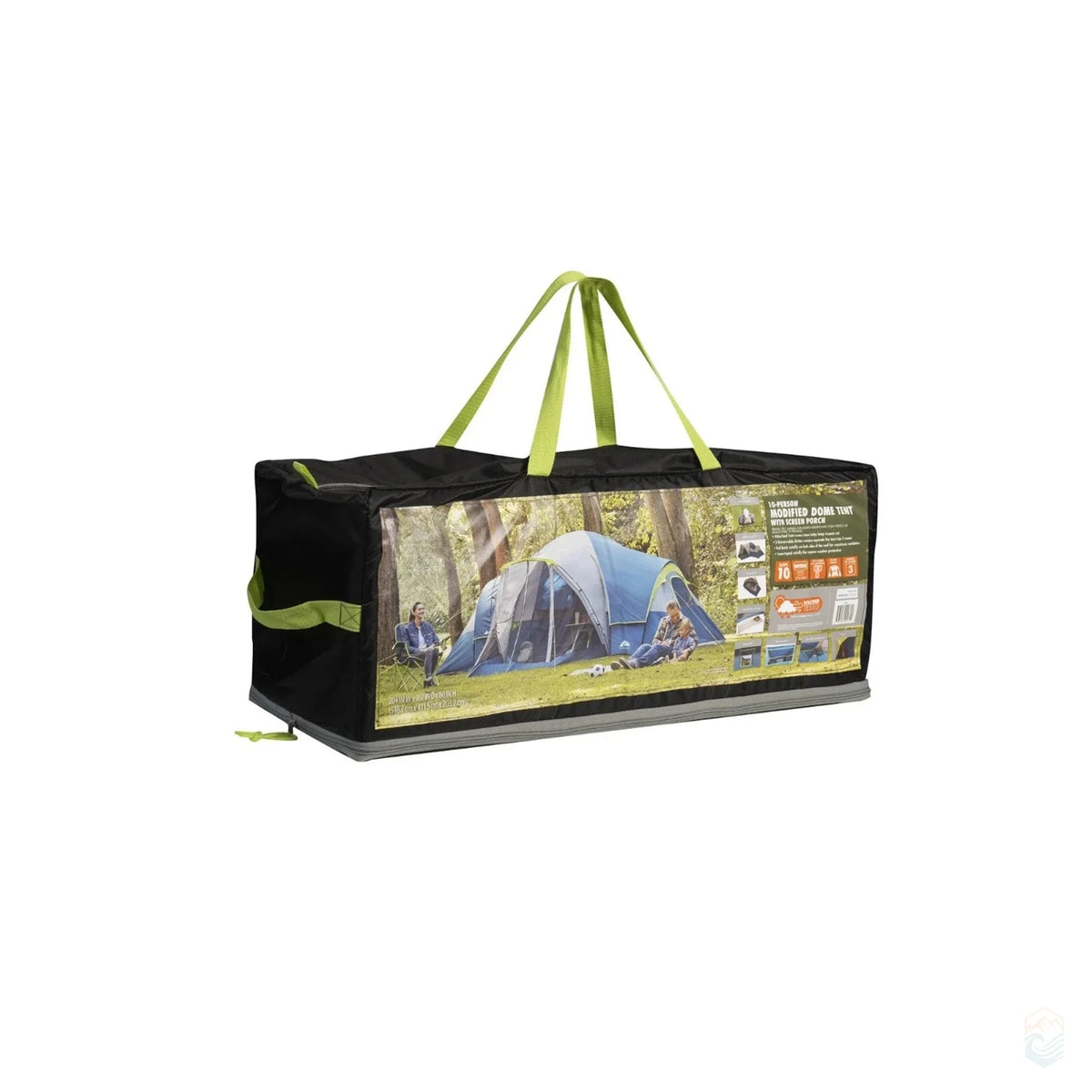 10-Person Dome Tent with Porch | Weatherproof 3-Room Shelter ...